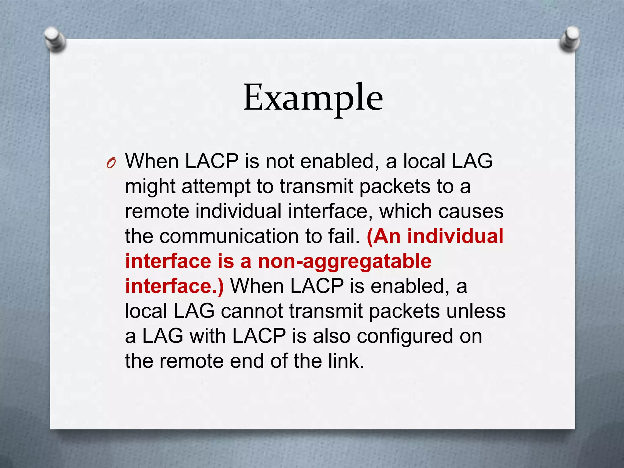 Link Aggregation Control Protocol | PPTX
