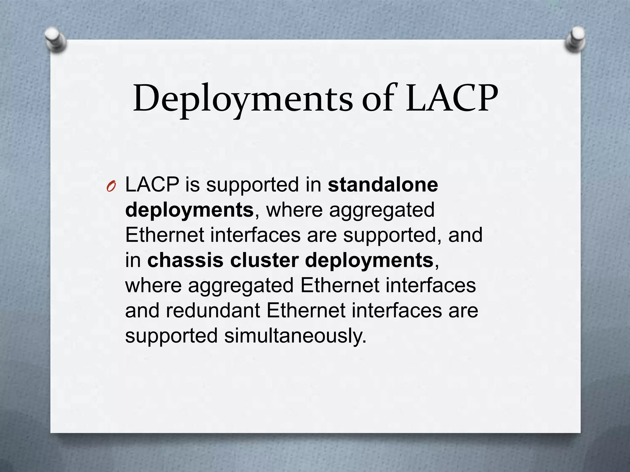 Link Aggregation Control Protocol | PPTX