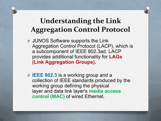 Link Aggregation Control Protocol | PPTX