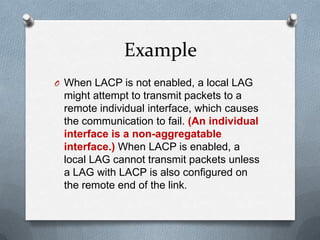Link Aggregation Control Protocol | PPTX