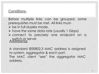 a brief overview on link aggregation ieee 802.3ad