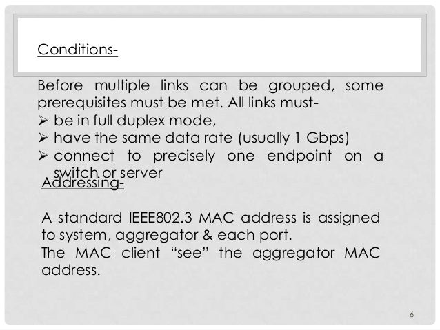 A Brief Overview On Link Aggregation Ieee 8023ad