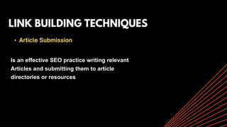 Link Analysis & OFF Page SEO | PPT