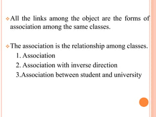 Link and association in Java | PPTX