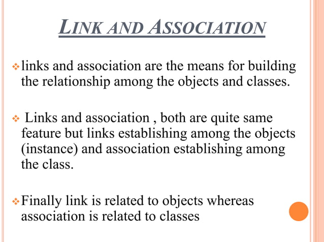 Link and association in Java | PPTX | Programming Languages | Computing