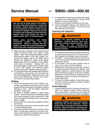Link Belt Crane RTC-8030 Service Manual | PDF