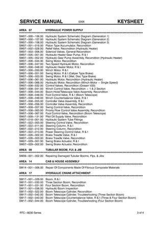 Link Belt Crane RTC-8030 Service Manual | PDF