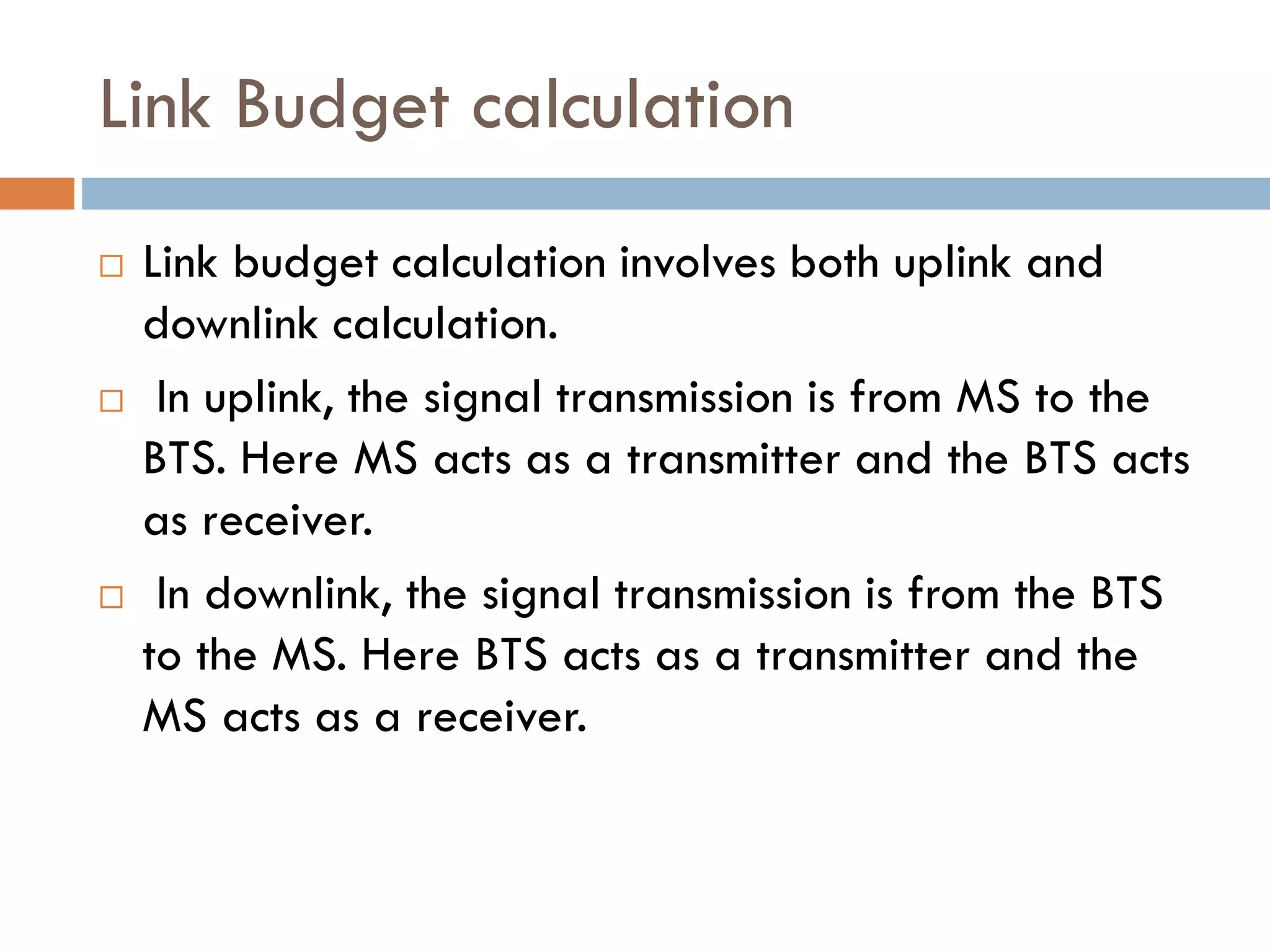 GSM Link Budget | PDF