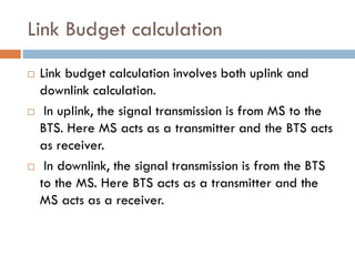 GSM Link Budget | PDF
