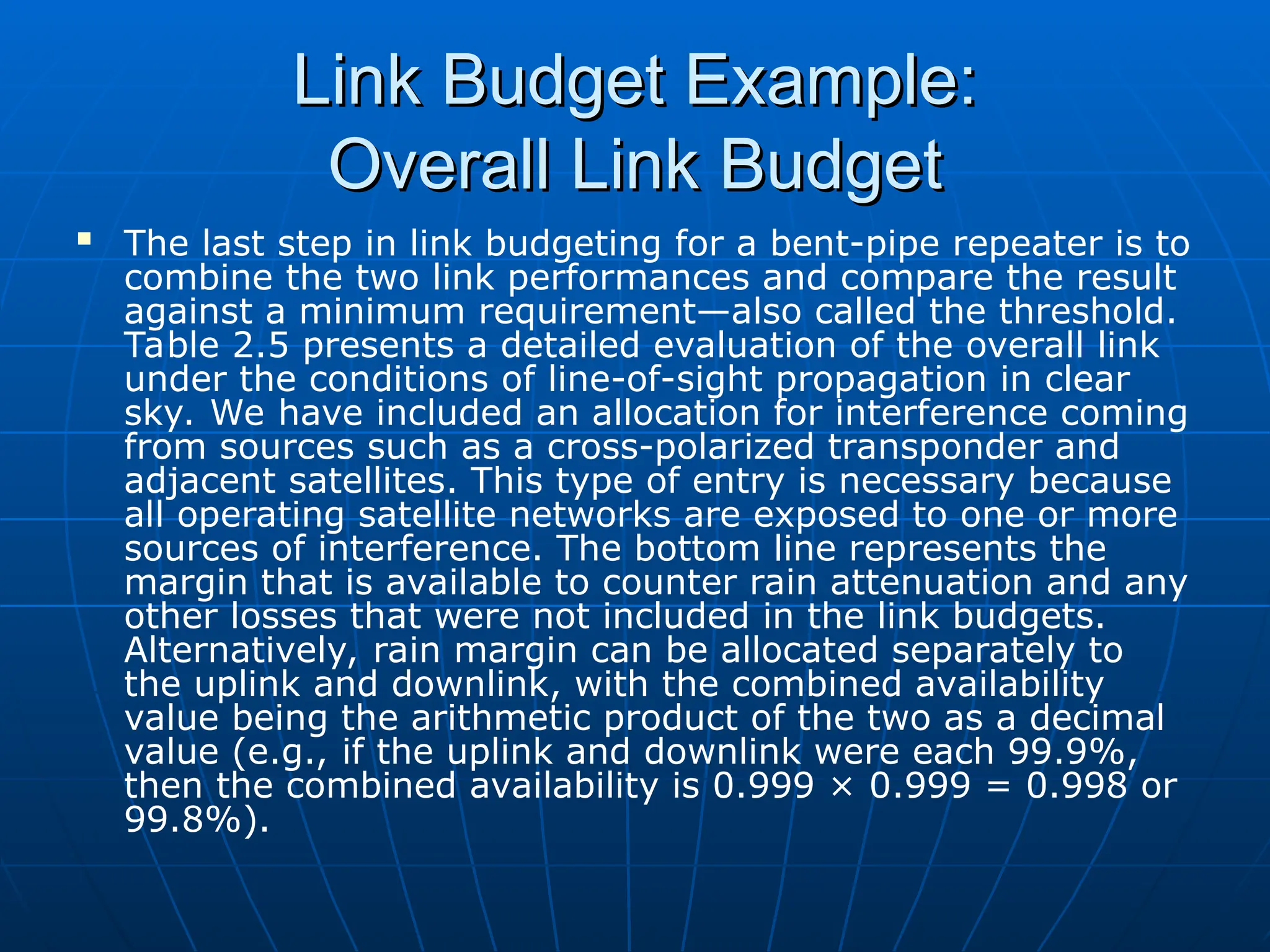 Link budget in Satellite Communication 1 | PPT