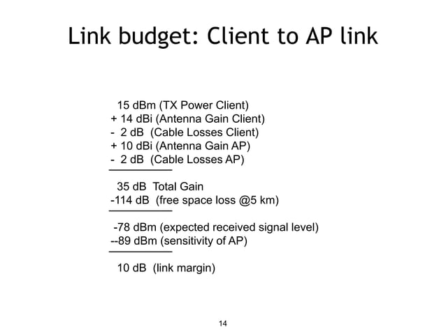 Link budget calculation | PDF