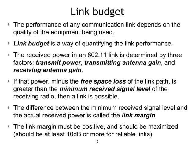 Link budget calculation | PDF