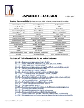Link Capabilities Statement 2012 | PDF