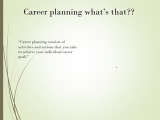 life orientation CAREER PLANNING | PPT