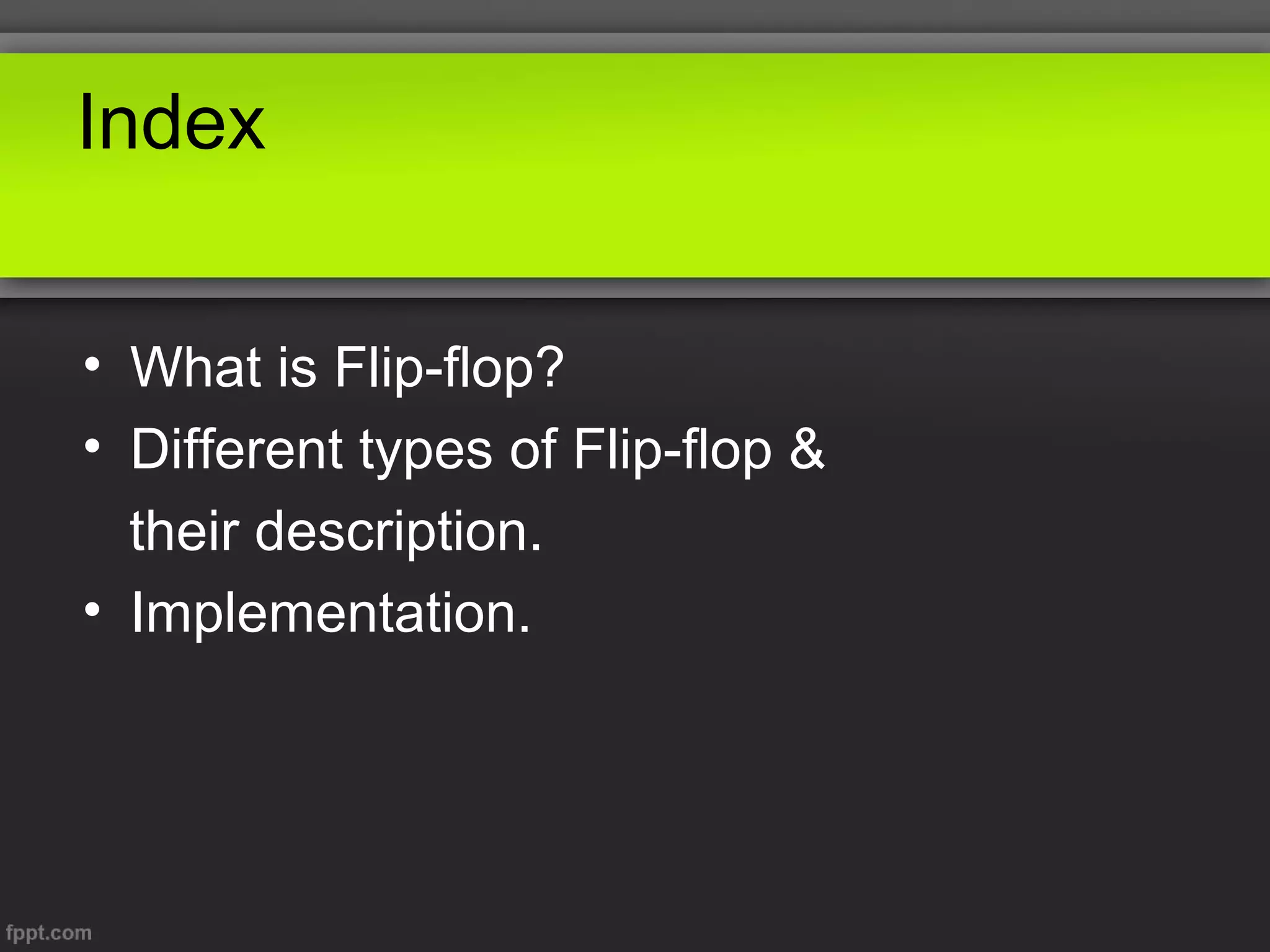 Flip-Flop || Digital Electronics | PPT