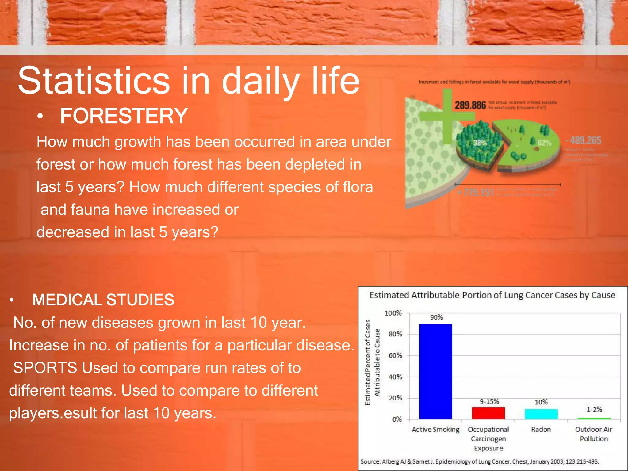 Statistics in real life | PPTX