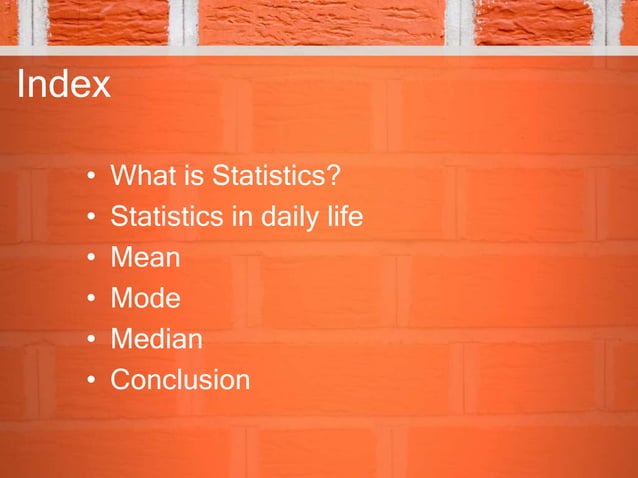 Statistics in real life | PPTX