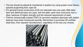 Materials required for concrete column construction | PPTX