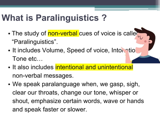 Paralanguage/Paralinguistics | PPTX