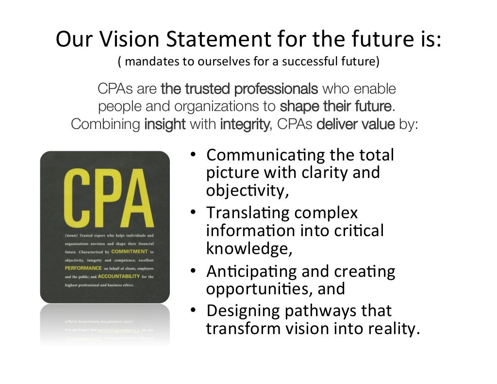 Our Vision Statement for the