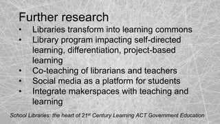 School libraries: a learning playground | PPTX