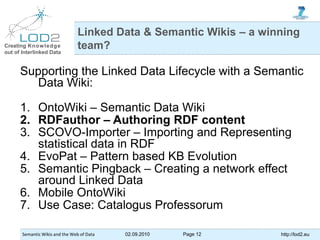 Linked data and semantic wikis | PPT