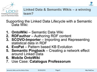 Linked data and semantic wikis | PPT
