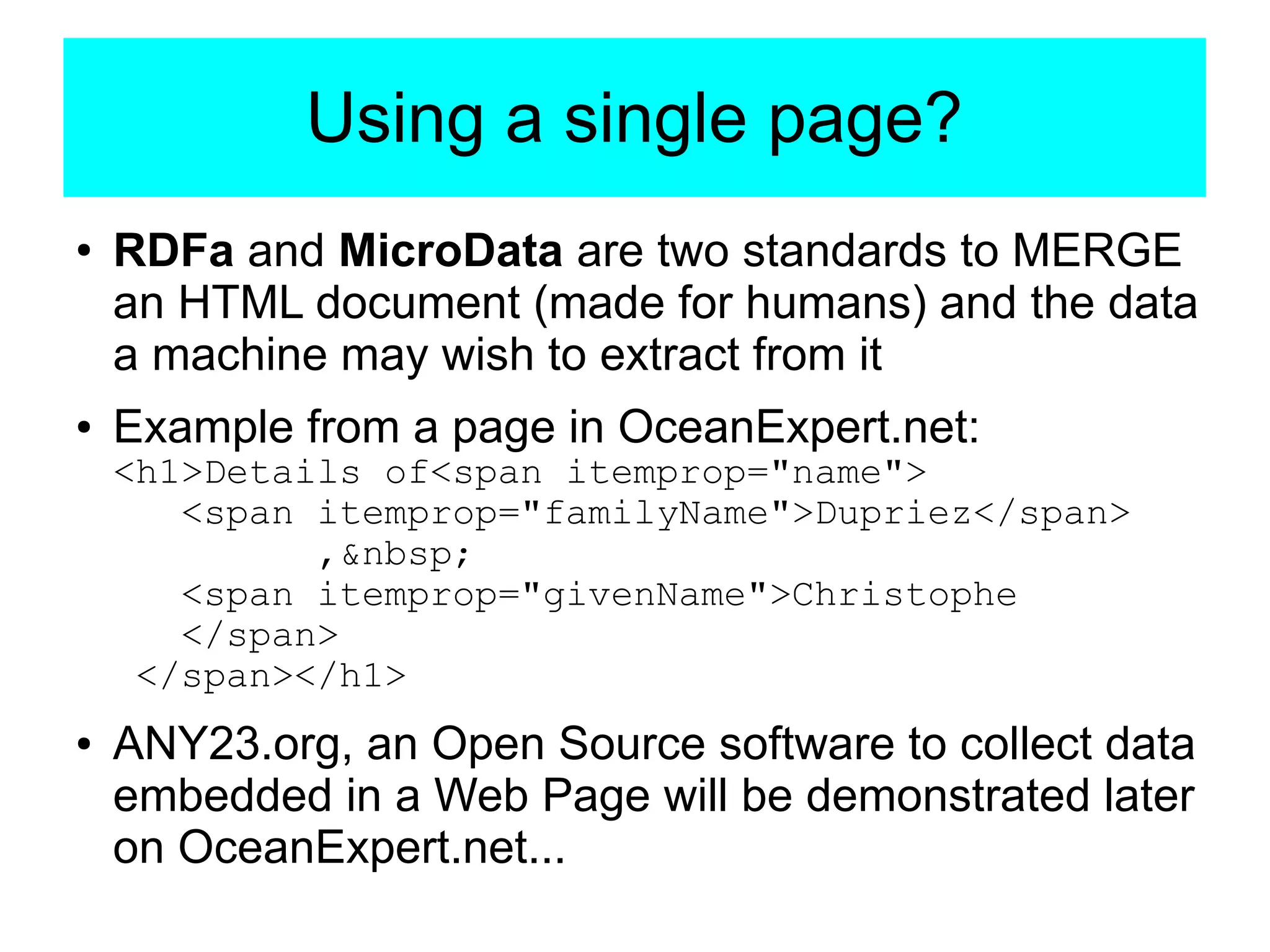 Publishing Linked Data using Schema.org