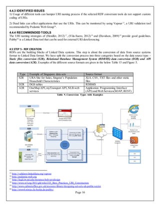 Semantic web design for www.data.gov.sg - Technical Report | PDF