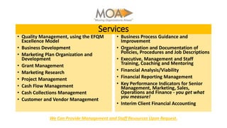 MOA Services | PPTX | Business | Business and Finance