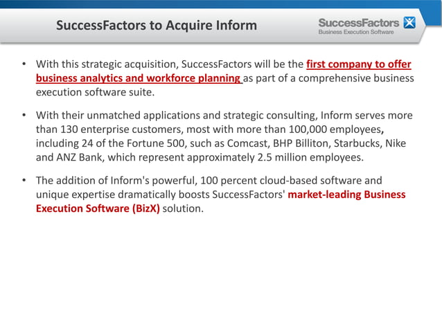 SuccessFactors | PDF | Computer Software and Applications | Computing