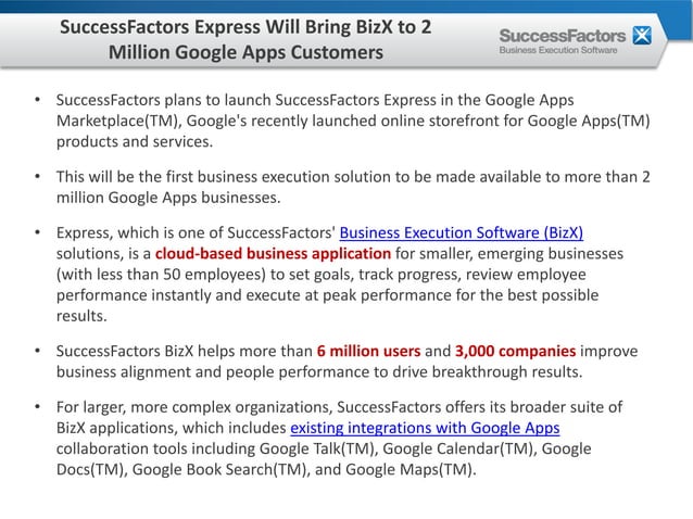 SuccessFactors | PDF | Computer Software and Applications | Computing