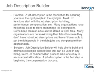 Job Description Builder | PPTX