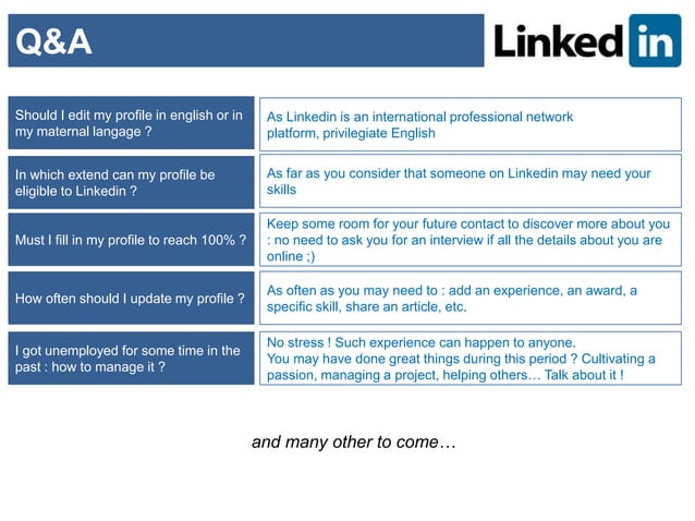 Linkedin essentials | PPT
