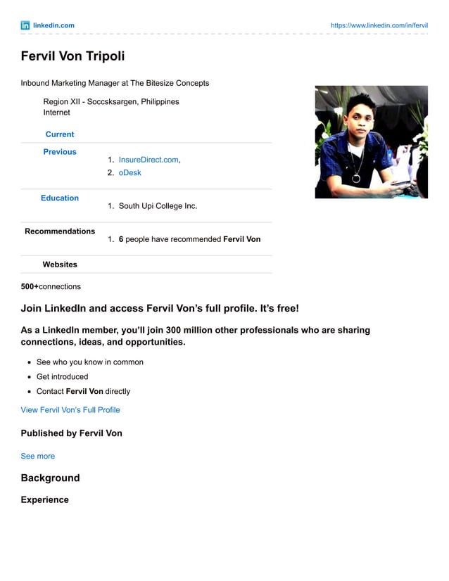 Linkedin.com fervil von tripoli | PDF