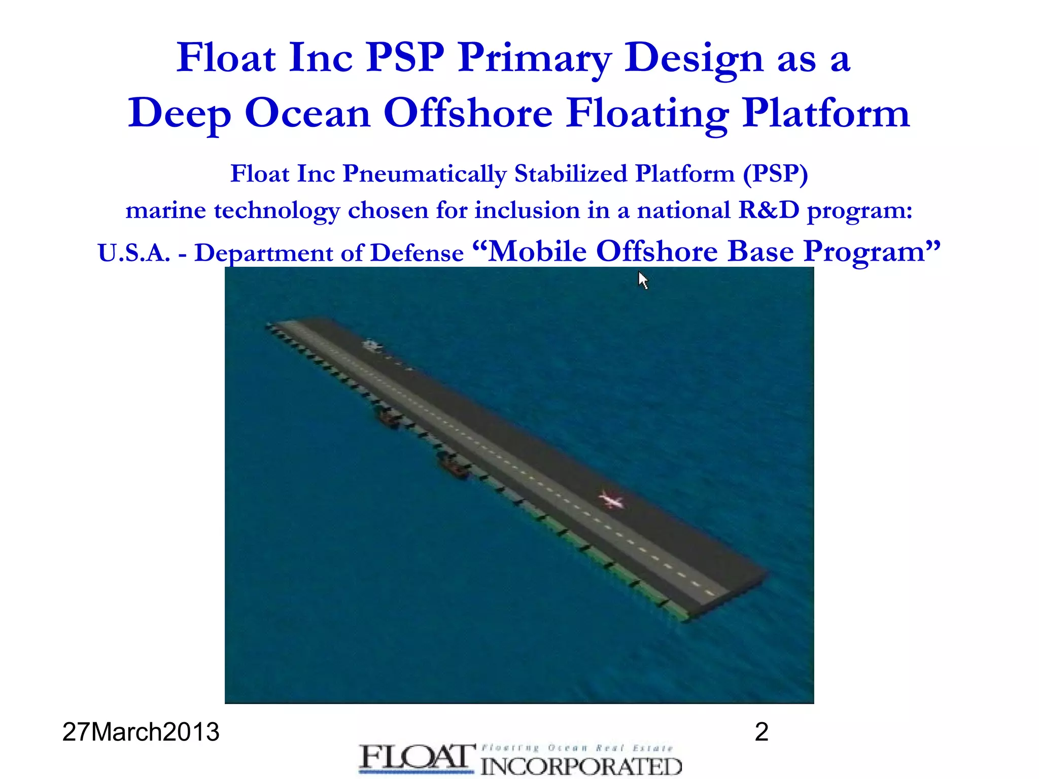 Float Inc. Marine Technologies Configuration Profile Proposals | PPT