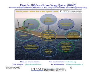 Float Inc. Marine Technologies Configuration Profile Proposals | PPT