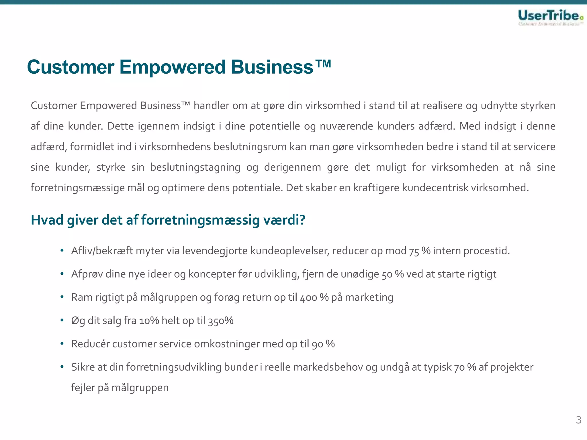 UserTribe - Customer Empowered Business | PPTX