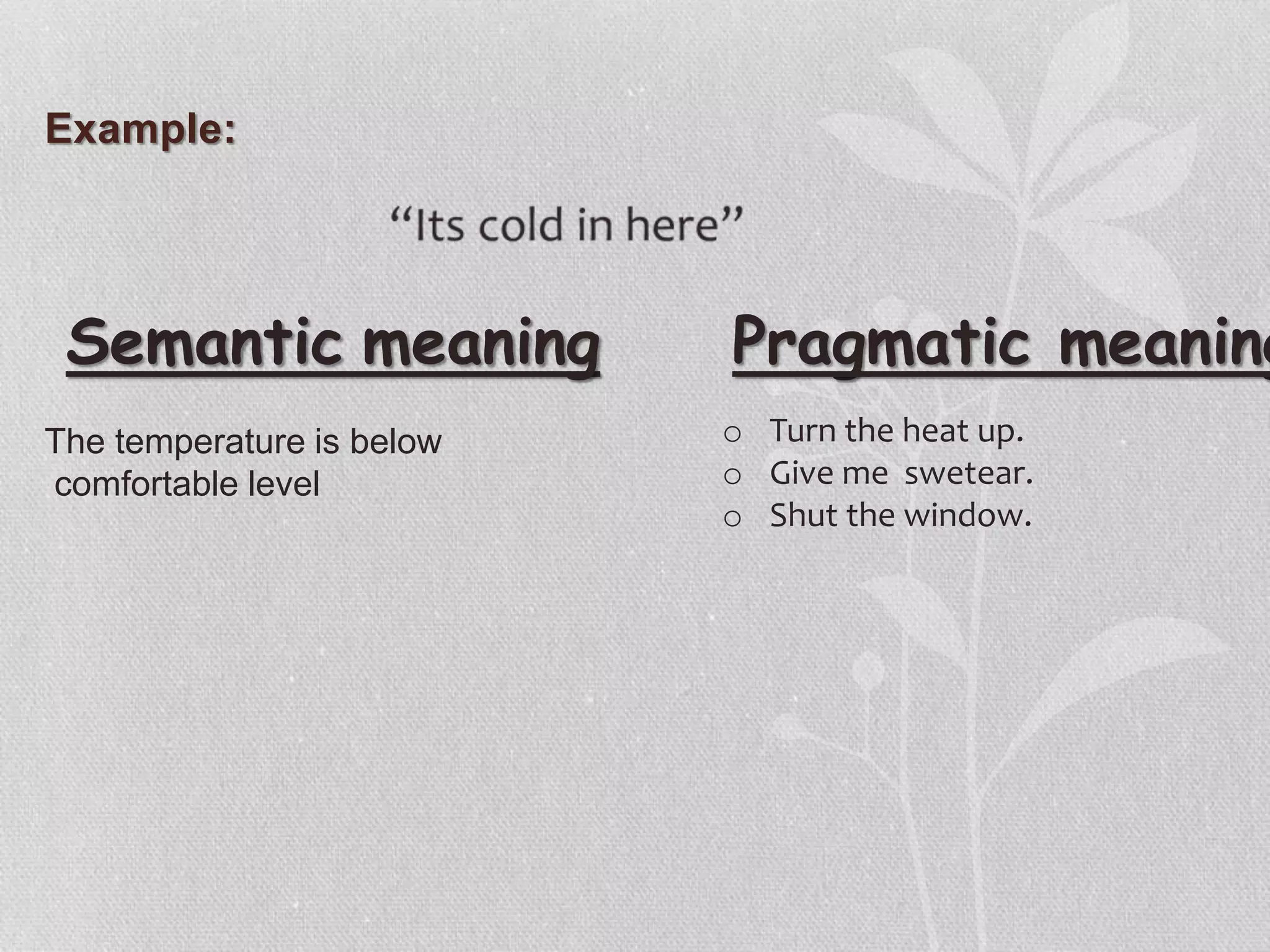 Semantic and Pragmatic | PPTX