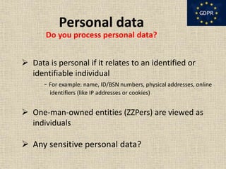 GDPR-compliance for SMEs and foundations | PPT