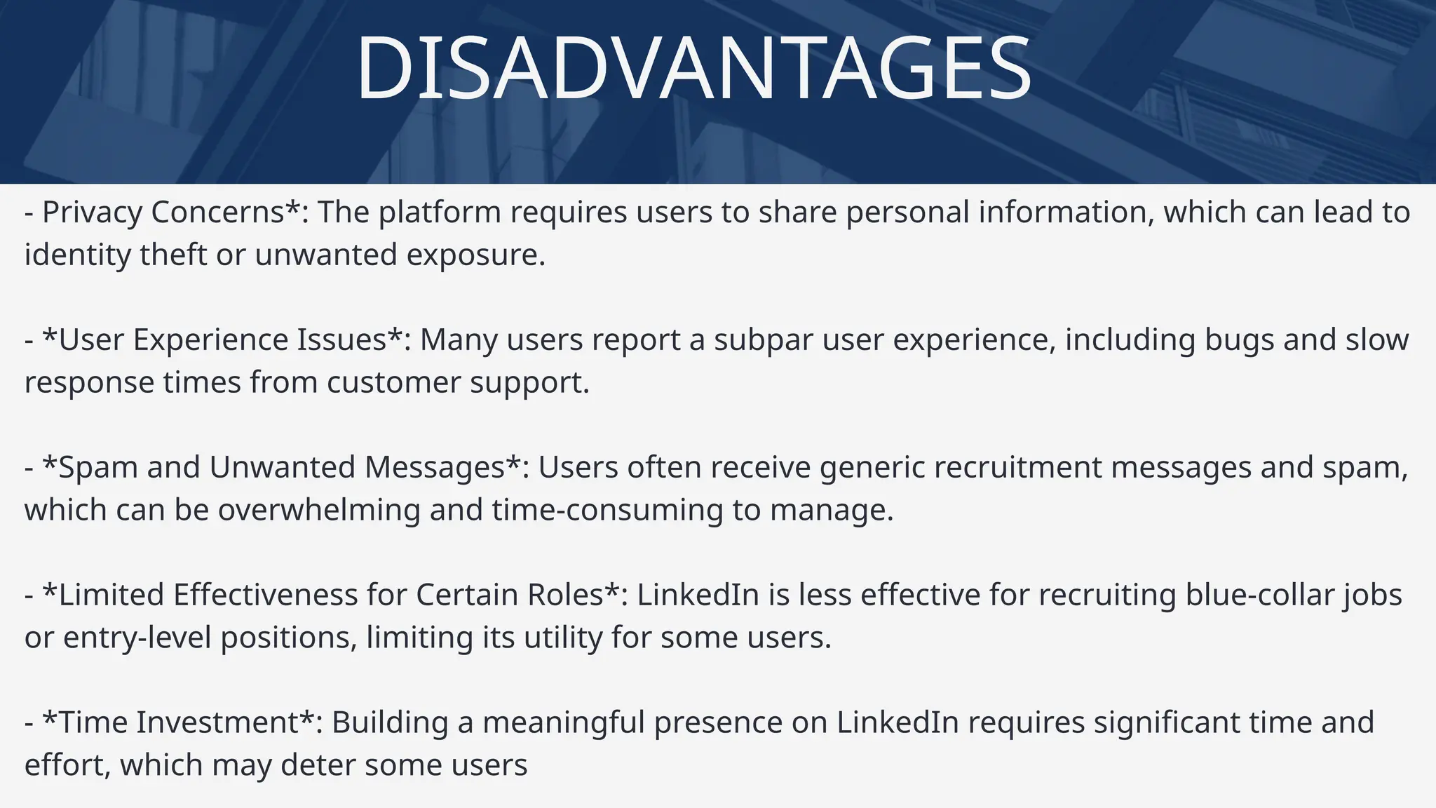 LINKEDIN.pptx introduction, adv and disadv of linkedin | PPTX