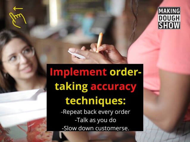 4 Tips to Reduce Order-taking Mistakes | PPT