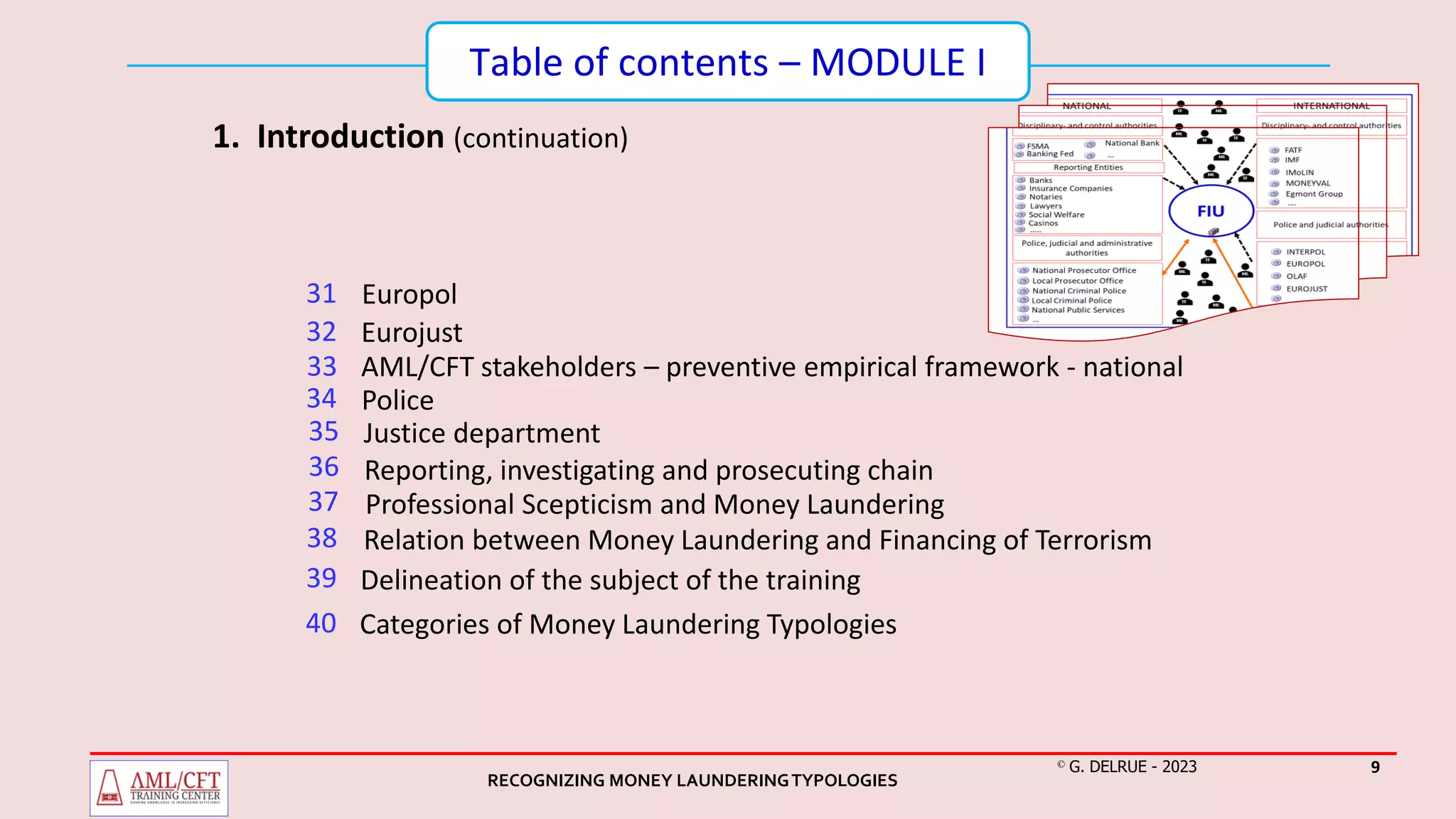 LEARNING TO RECONGNIZE MONEY LAUNDERING TYPOLOGIES - 2023 | PDF