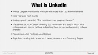 LinkedIn: What is it and Why Should I care | PDF