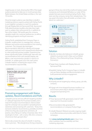 LinkedIn Cathay Pacific- case study | PDF