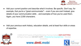 LinkedIn Dmti-Softpro | PPT