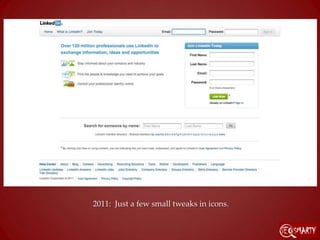 Linkedin Home Page Evolution | PPTX