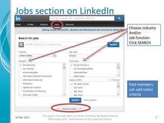 LinkedIn Helps Get a Job | PPT