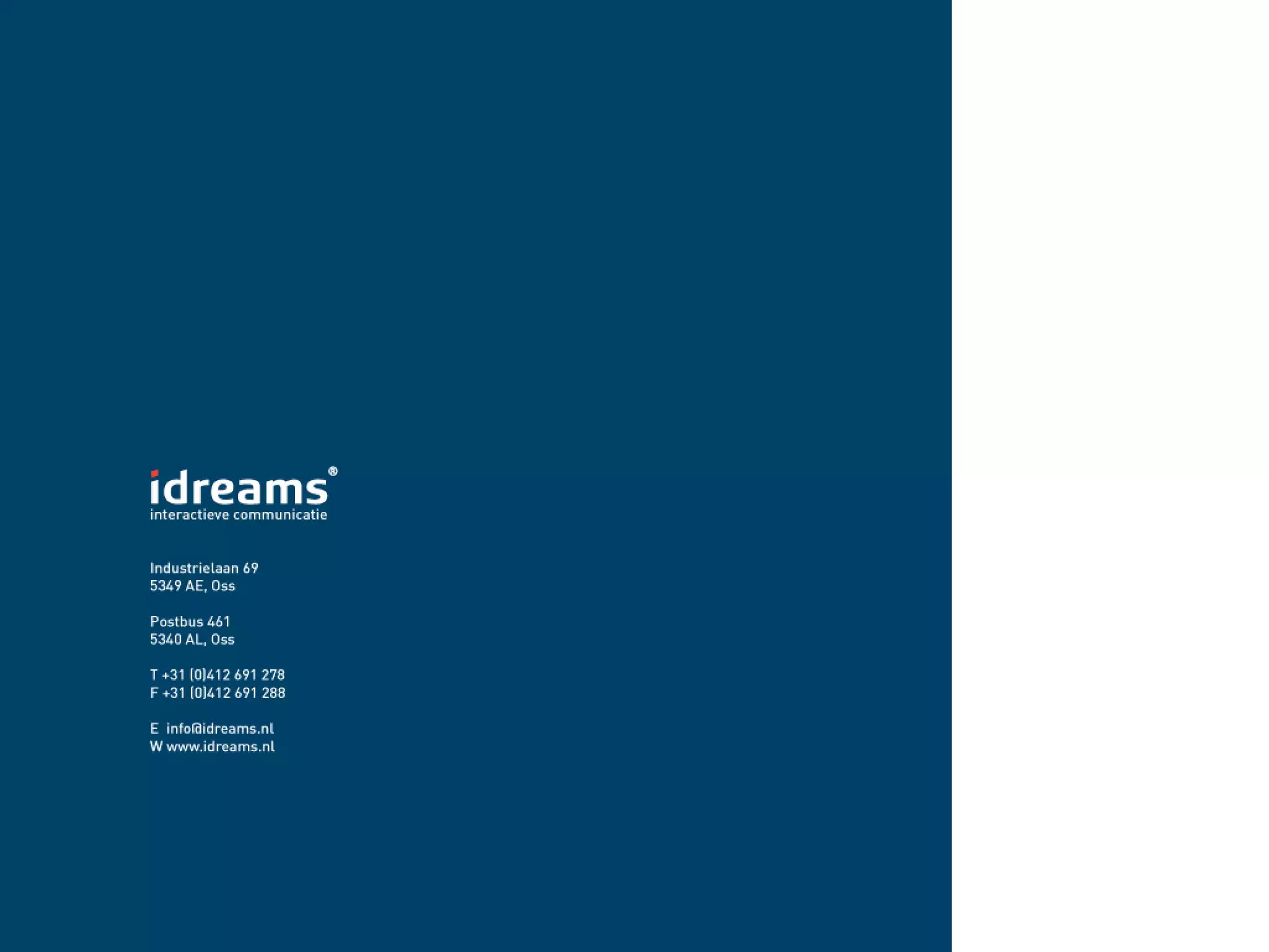 idreams bureaupresentatie | PPTX