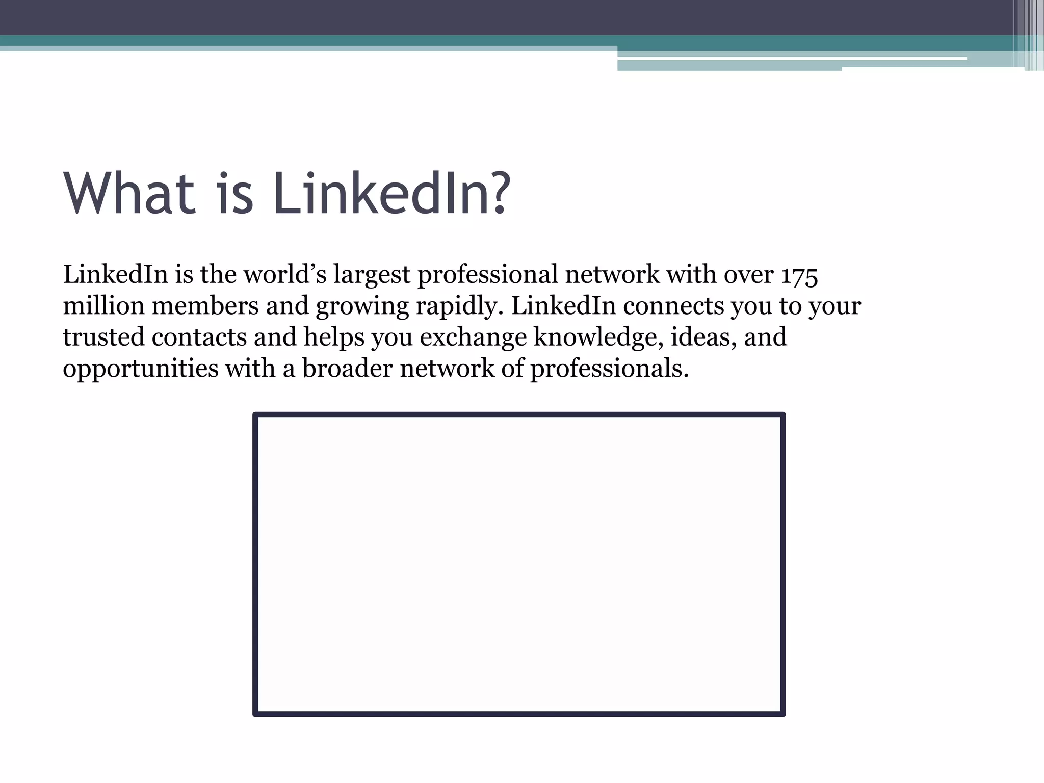 LinkedIn - Basic Profile Tutorial | PPT